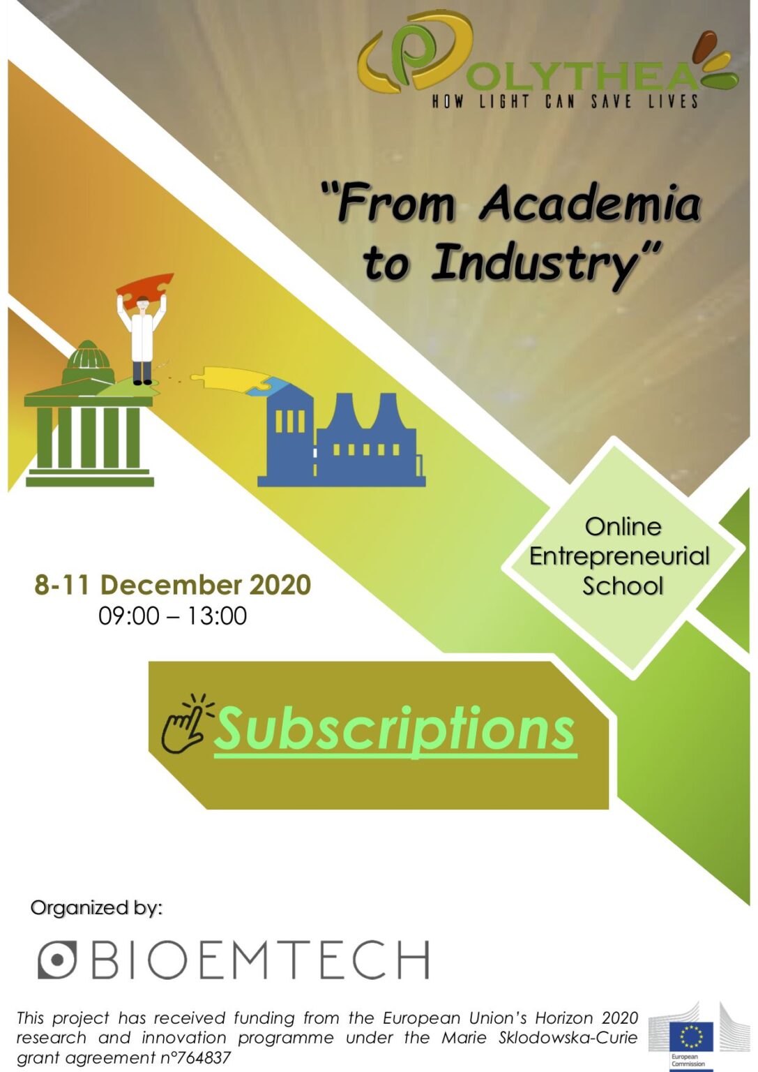 Workshop on "From Academia To Industry" - Bioemtech | Enabling ...